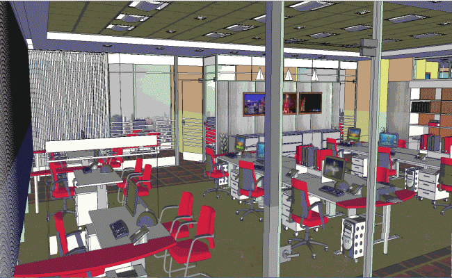 Corporate office architecture layout plan details dwg file - Cadbull Corporate office architecture layout plan details dwg file - Cadbull