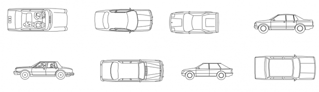 Luxuries two seated car top view elevation cad block details dwg file ... Luxuries two seated car top view elevation cad block details dwg file ...