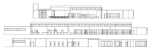 Multi-functional building elevation and sectional details dwg file ... Multi-functional building elevation and sectional details dwg file ...