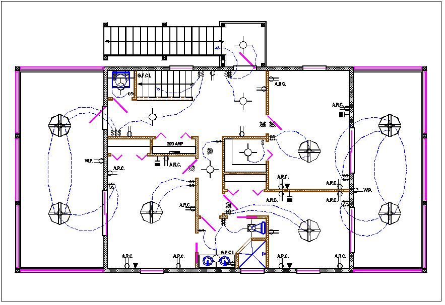 House plan layout and electric plan layout view detail dwg file - Cadbull House plan layout and electric plan layout view detail dwg file - Cadbull