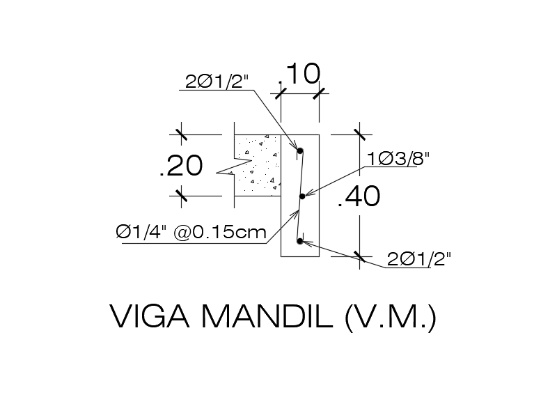 10x7m Commercial Plan Of 100x400mm Column Section View Has Been Given