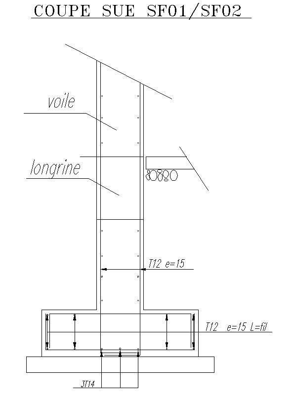 2D design of cross section of footing with reinforcement details in ... 2D design of cross section of footing with reinforcement details in ...