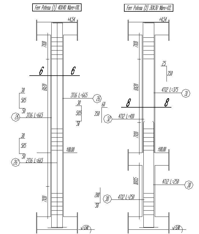 2D design of typical column section with reinforcement details in ... 2D design of typical column section with reinforcement details in ...