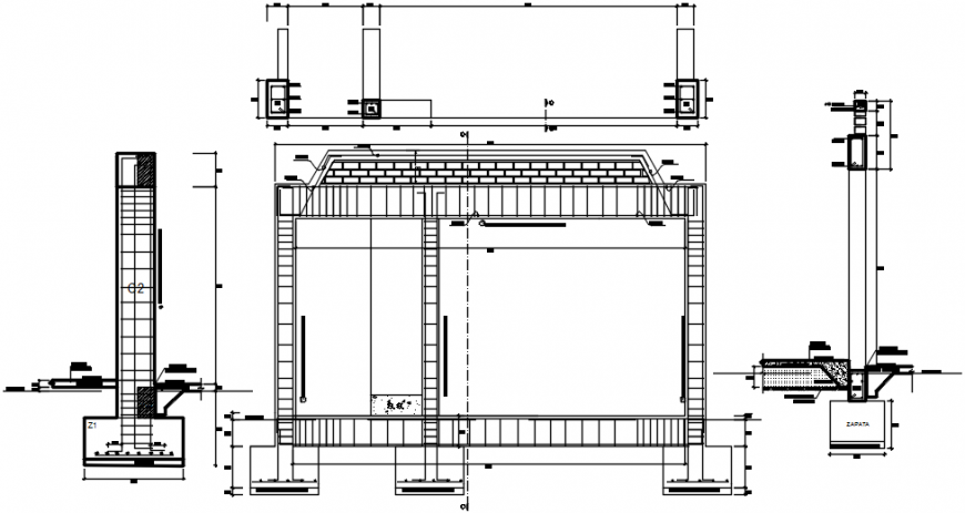 2 D Cad Drawing Wall Elevation Auto Cad Software Cadbull