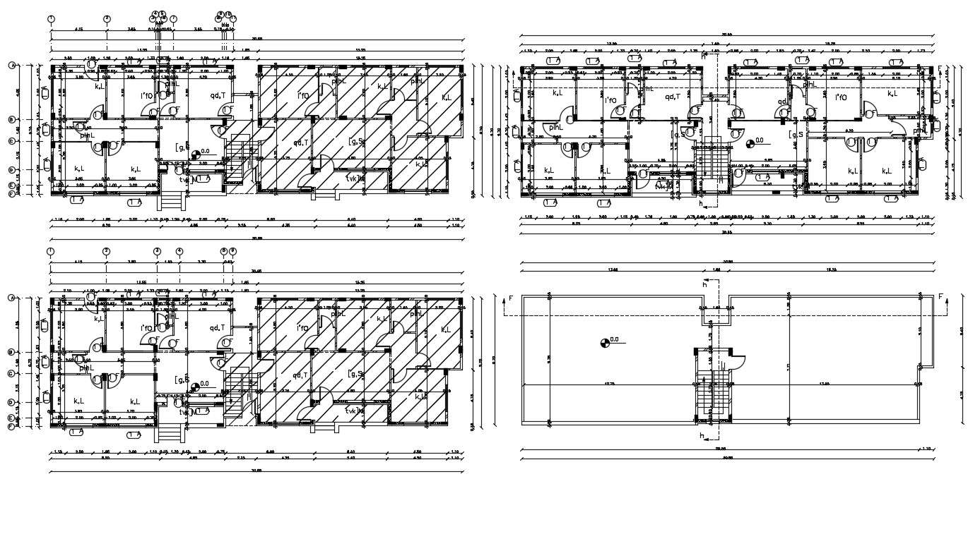 3 BHK Apartment House Plan Design DWG File 3 BHK Apartment House Plan Design DWG File