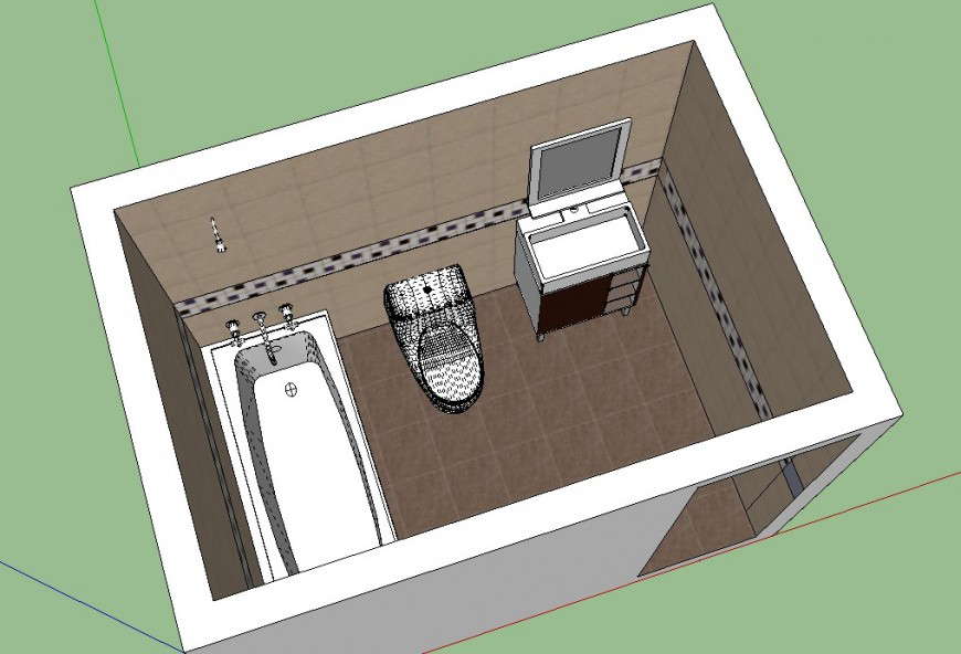 3d model of bathroom design skp file - Cadbull 3d model of bathroom design skp file - Cadbull