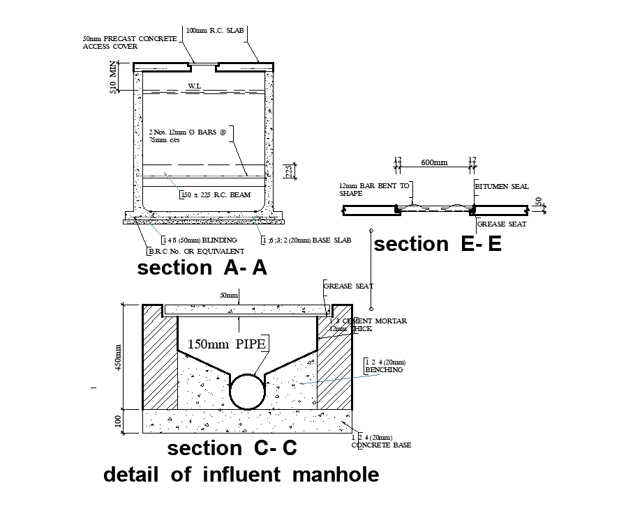 Drainage Manhole Is Given In This Autocad Drawing Model Cadbull ... Drainage Manhole Is Given In This Autocad Drawing Model Cadbull ...