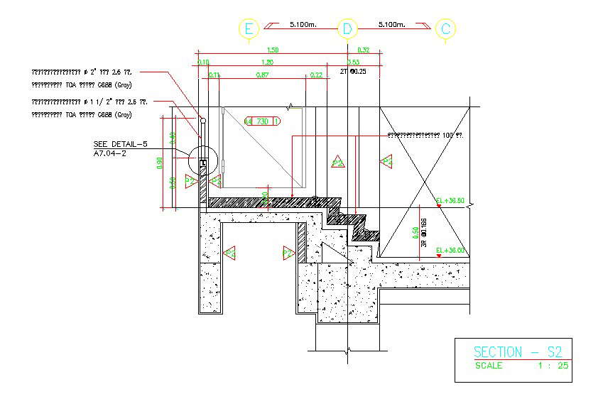AutoCAD DWG Drawing details of the staircase cut section details with ... AutoCAD DWG Drawing details of the staircase cut section details with ...
