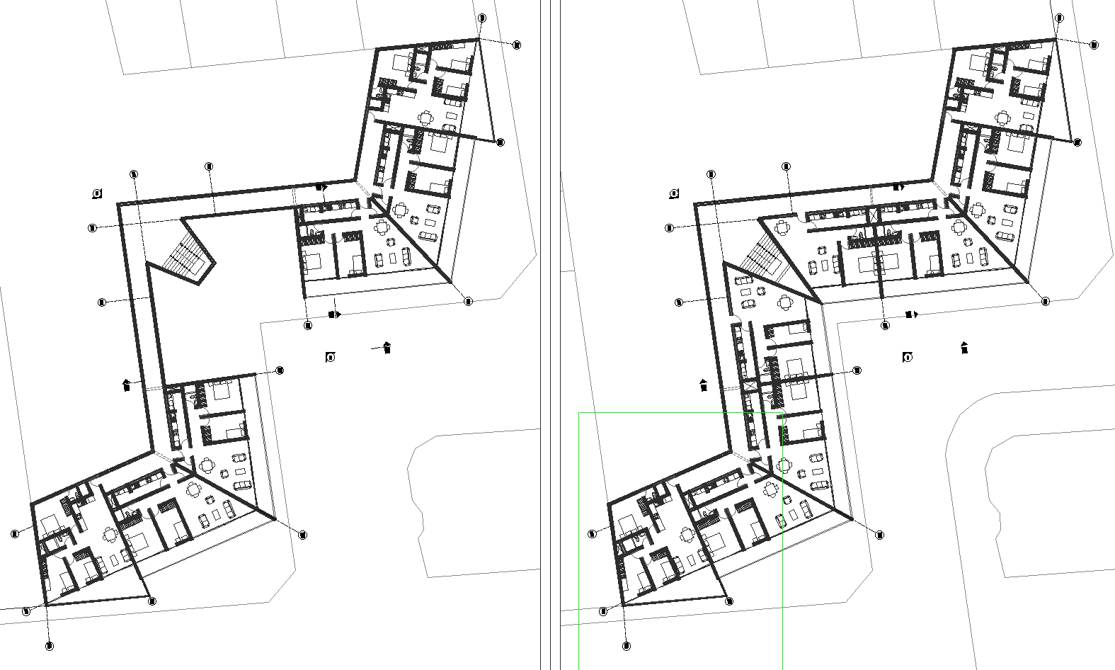 Building a multifamily plan detail dwg file. - Cadbull Building a multifamily plan detail dwg file. - Cadbull