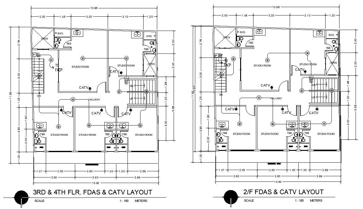 Catv Layout Plan Detail Drawing Defined In This Autocad File Download This 2d Autocad Drawing