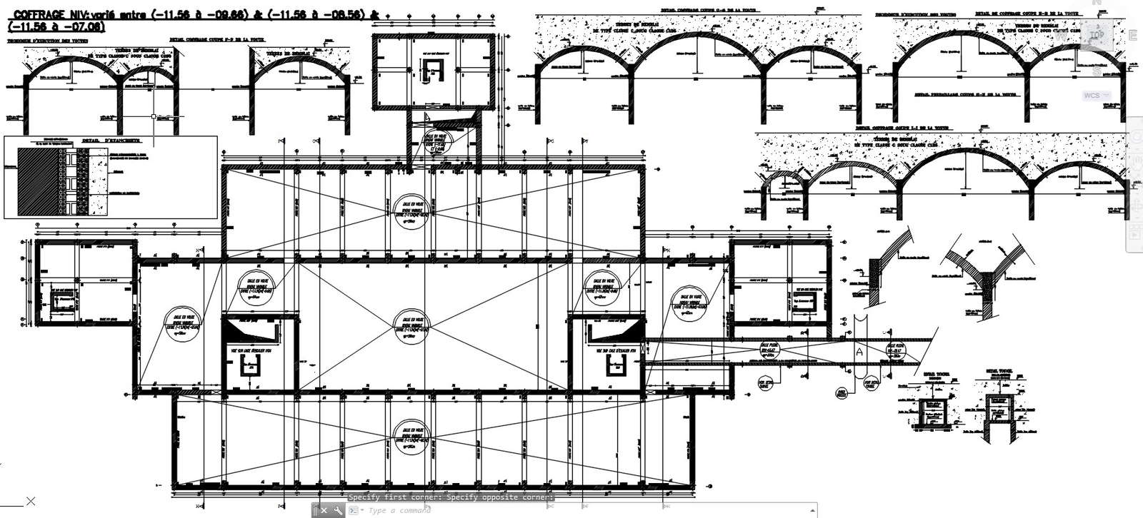 Coffrage Foundation And Formwork Details Of Tunnel Structure And Their Different Sections Design