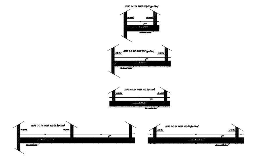 Cross Section B B Of The Structure With Detail Autocad 2d Drawing Cad File Dwg File Cadbull