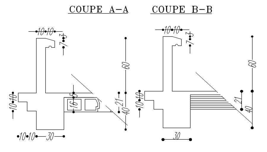 Cross Section Of Formwork Structure In Detail Autocad 2d Drawing Cad File Cadbull