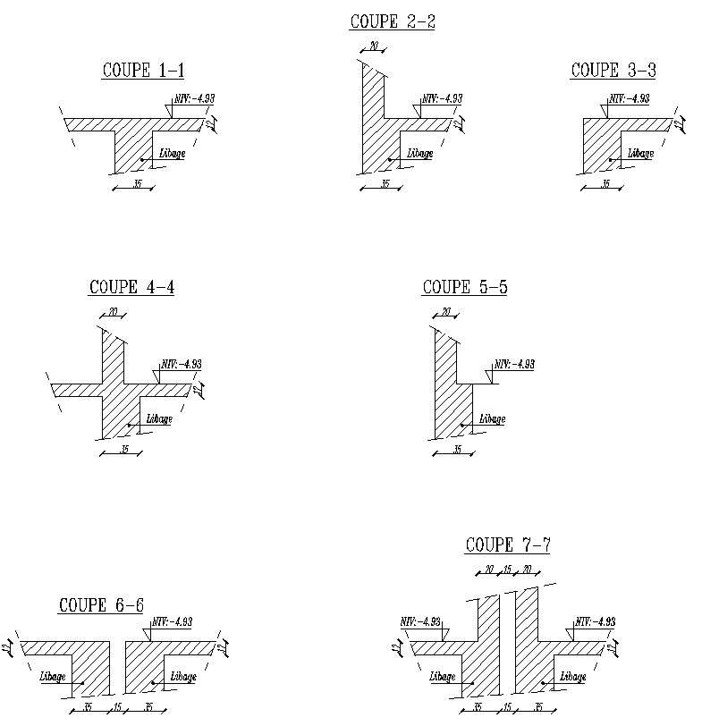 Cross Section Of Formwork Structure In Detail Autocad 2d Drawing Cad