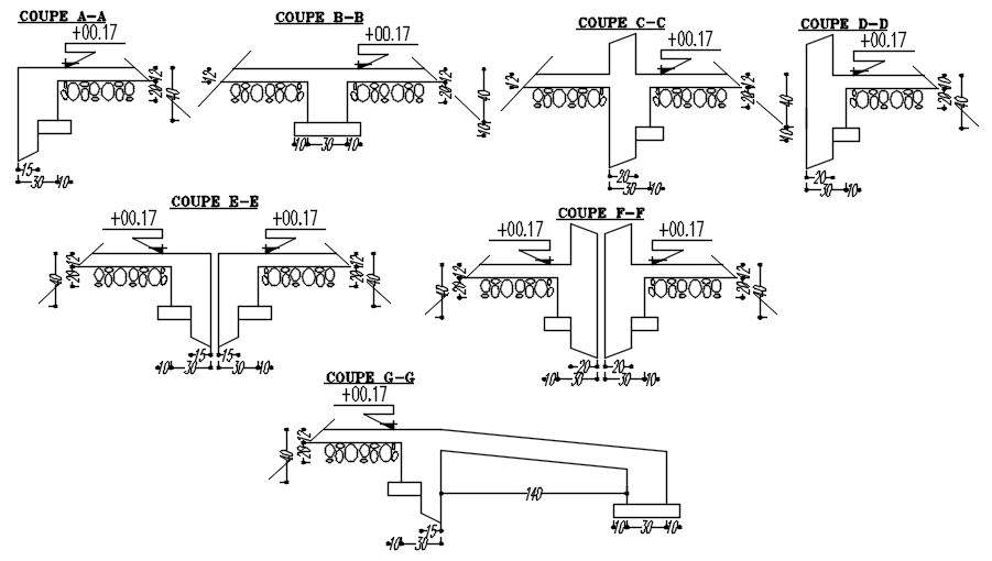 Cross Sections Of Different Formworks In Detail Autocad 2d Drawing Cad File Dwg File Cadbull
