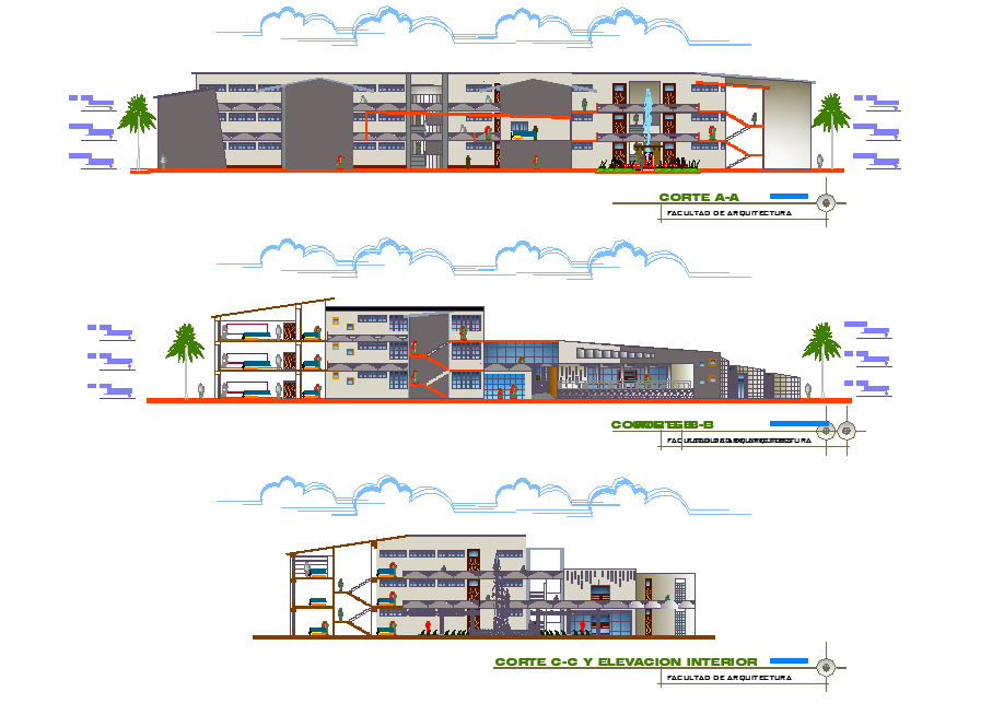 Detail Housing Building Structure Sectional Layout File Cadbull