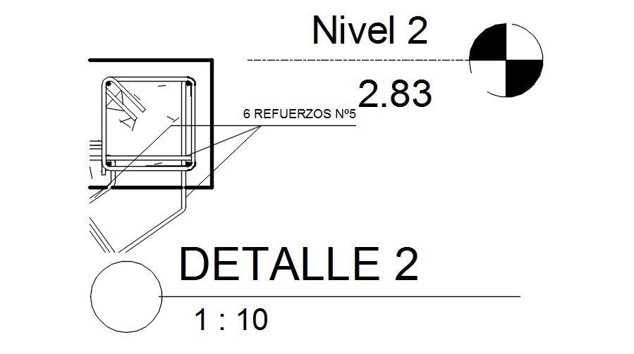 Detail 2 Of The Structure With Reinforcement Design In Autocad 2d Drawing Cad File Dwg File