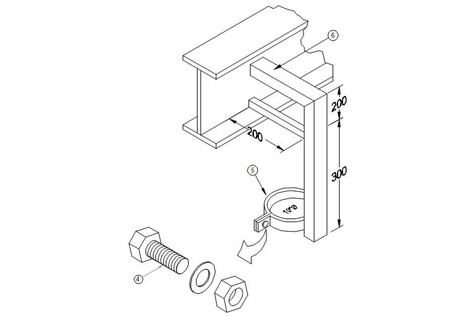 Detail Drawing Of Structural Component In Autocad 2d Dwg File Cad File Cadbull