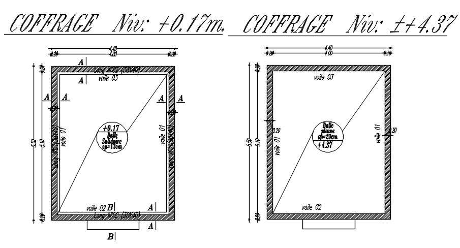 Different Section Of Wall Formwork Details Design In Autocad 2d Drawing