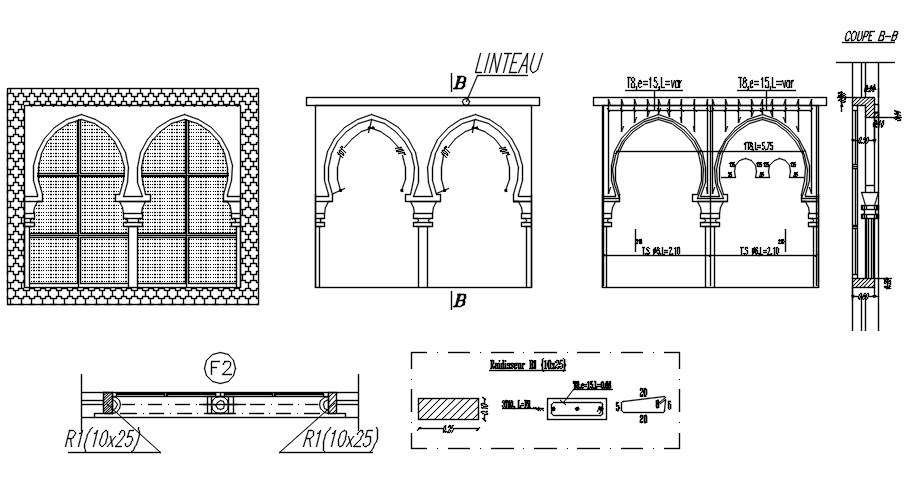Different Wall Section And Elevation Design In Detail Autocad 2d Drawing Cad File Dwg File
