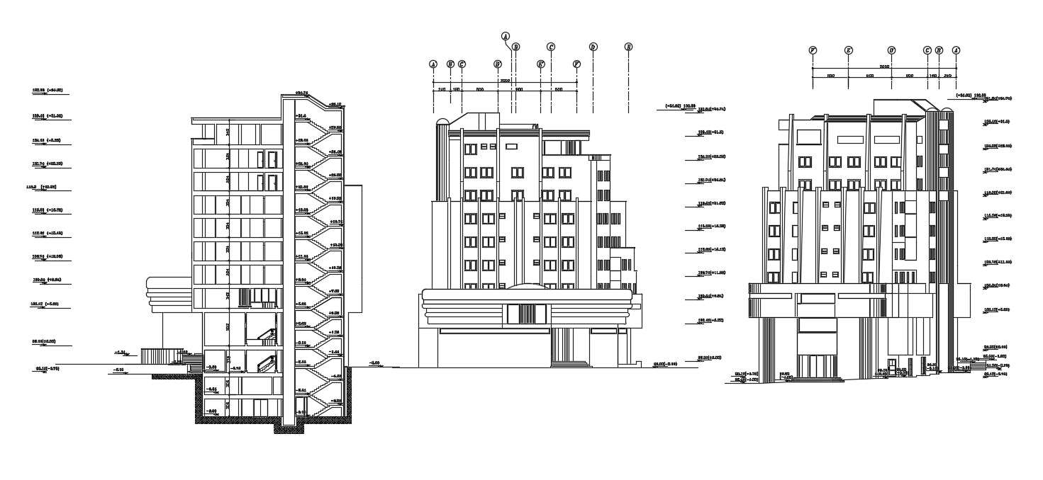 Download Shopping Complex Elevation and Section CAD File - Cadbull Download Shopping Complex Elevation and Section CAD File - Cadbull