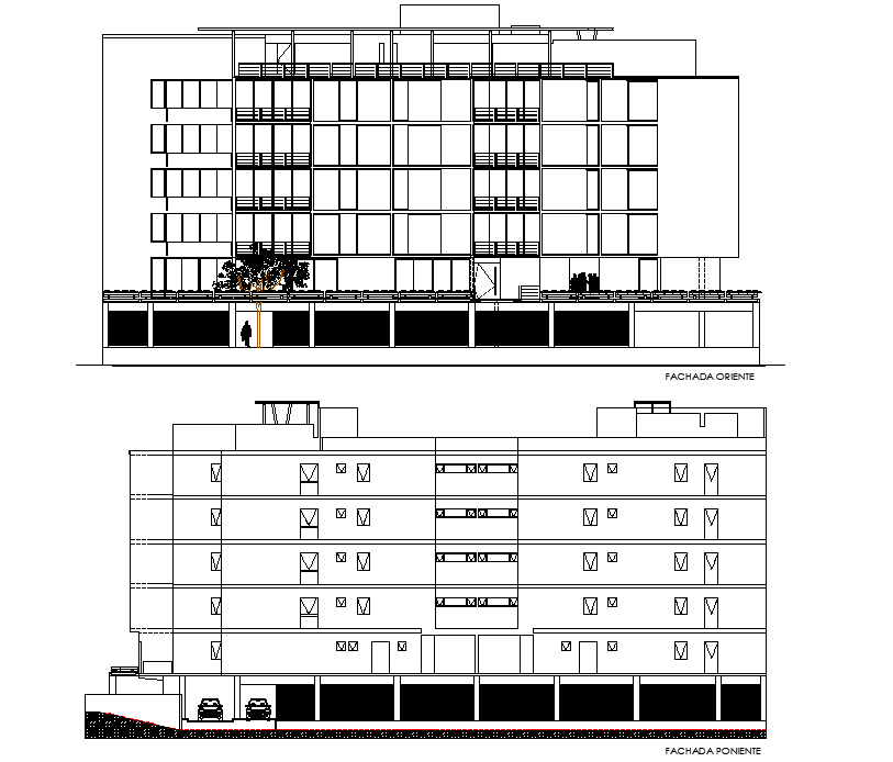 Elevation department building plan detail dwg file - Cadbull Elevation department building plan detail dwg file - Cadbull