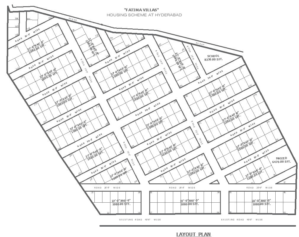 FATIMA VILLAS Housing scheme at Hydrabad 1080sft plot size division ... FATIMA VILLAS Housing scheme at Hydrabad 1080sft plot size division ...