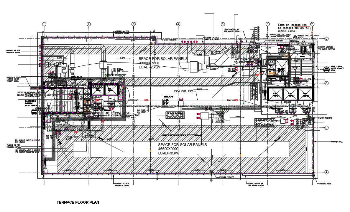 File shows the terrace floor plan, electrical layout, alarm layout ... File shows the terrace floor plan, electrical layout, alarm layout ...
