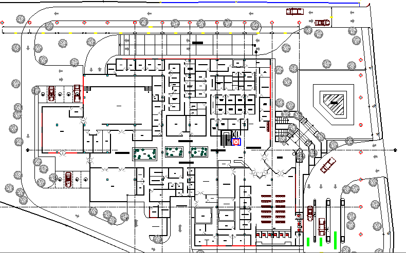 Finance building architecture layout plan details dwg file - Cadbull Finance building architecture layout plan details dwg file - Cadbull