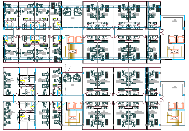 Floor plan details of Multi-flooring three star hotel dwg file - Cadbull Floor plan details of Multi-flooring three star hotel dwg file - Cadbull