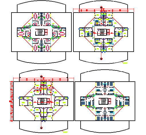 Floor plan layout details of multi-functional building dwg file - Cadbull Floor plan layout details of multi-functional building dwg file - Cadbull