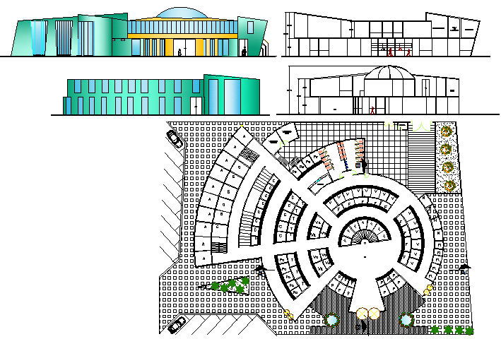 Food market elevation, sections and structure layout details dwg file Food market elevation, sections and structure layout details dwg file