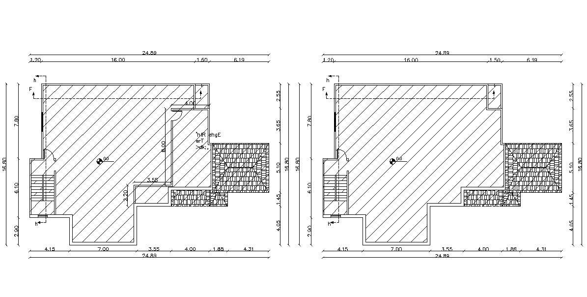House Terrace Floor Plan With Dimension - Cadbull House Terrace Floor Plan With Dimension - Cadbull