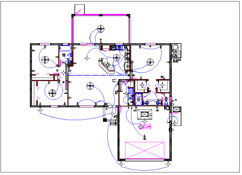 House plan view detail with electric plan layout dwg file - Cadbull House plan view detail with electric plan layout dwg file - Cadbull