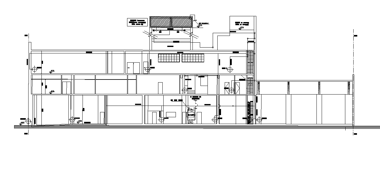 Industrial Textile Building Section CAD Drawing DWG File - Cadbull Industrial Textile Building Section CAD Drawing DWG File - Cadbull
