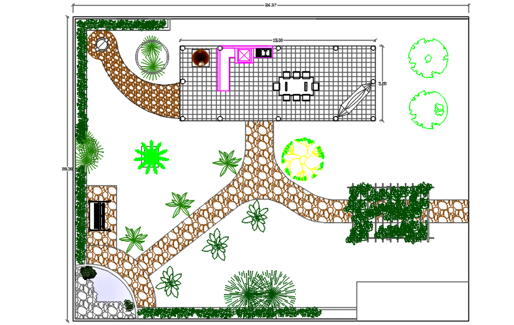 Landscaping layout plan detail dwg file - Cadbull Landscaping layout plan detail dwg file - Cadbull