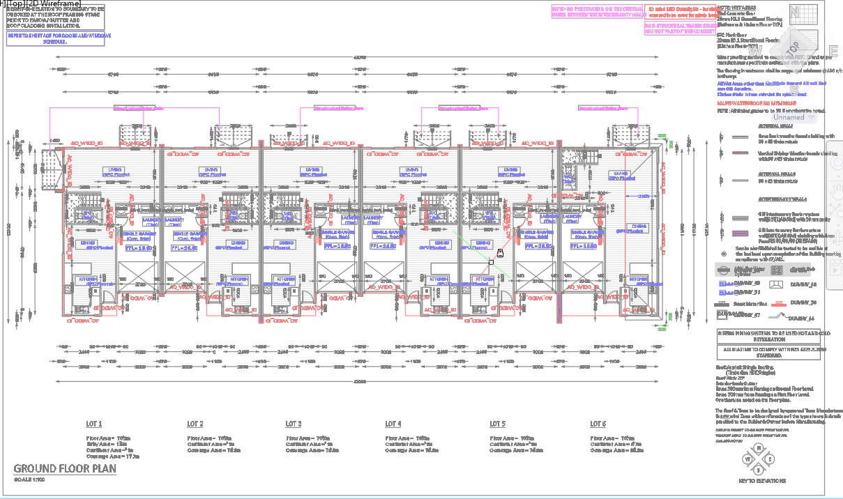 Lot 1 to 6 ground floor layout plan of row house design is given in ... Lot 1 to 6 ground floor layout plan of row house design is given in ...