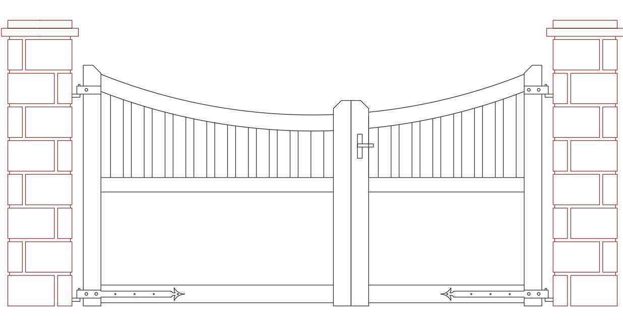 Main Gate Front Elevation Design DWG File - Cadbull Main Gate Front Elevation Design DWG File - Cadbull