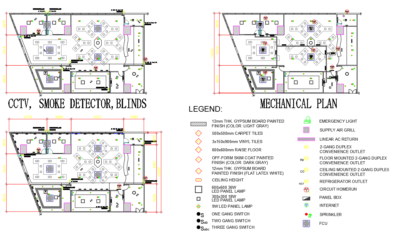 Mechanical Room Plan with CCTV Installation Detail CAD Drawing - Cadbull Mechanical Room Plan with CCTV Installation Detail CAD Drawing - Cadbull