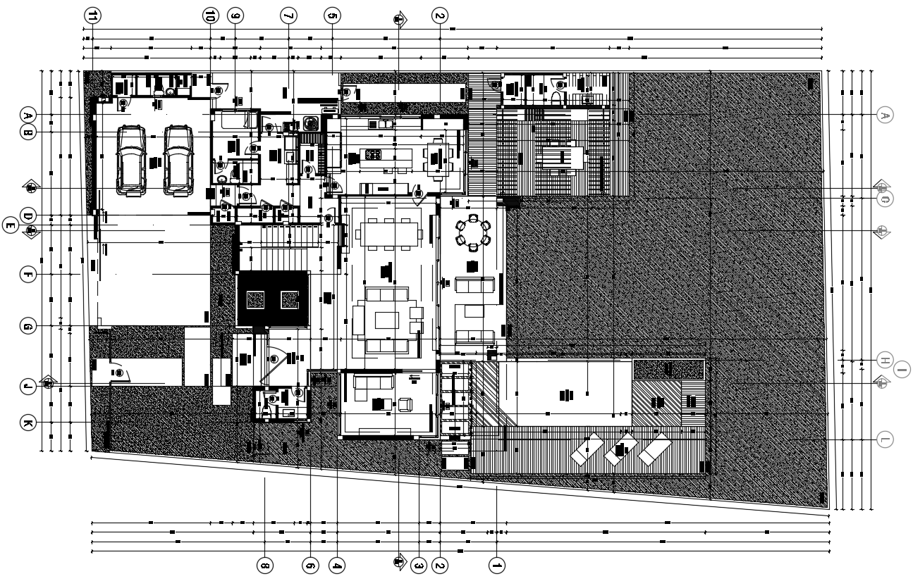 Modern Swimming Pool House Layout CAD Drawing DWG File - Cadbull Modern Swimming Pool House Layout CAD Drawing DWG File - Cadbull