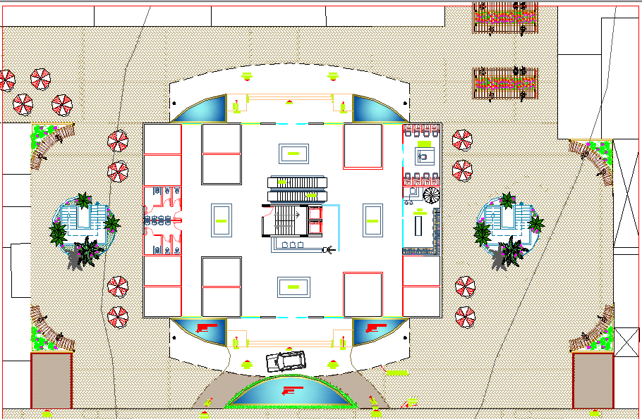 Multi functional building dwg file - Cadbull Multi functional building dwg file - Cadbull
