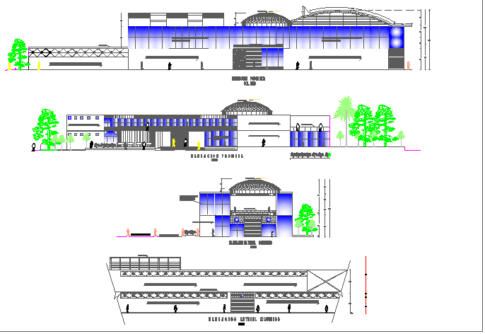 Multi-level shopping mall elevation and cut sectional details dwg file ... Multi-level shopping mall elevation and cut sectional details dwg file ...