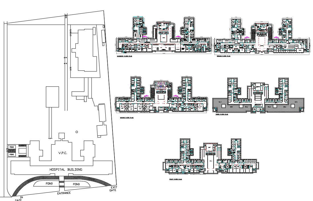 Multi specialist Hospital Project - Cadbull Multi specialist Hospital Project - Cadbull