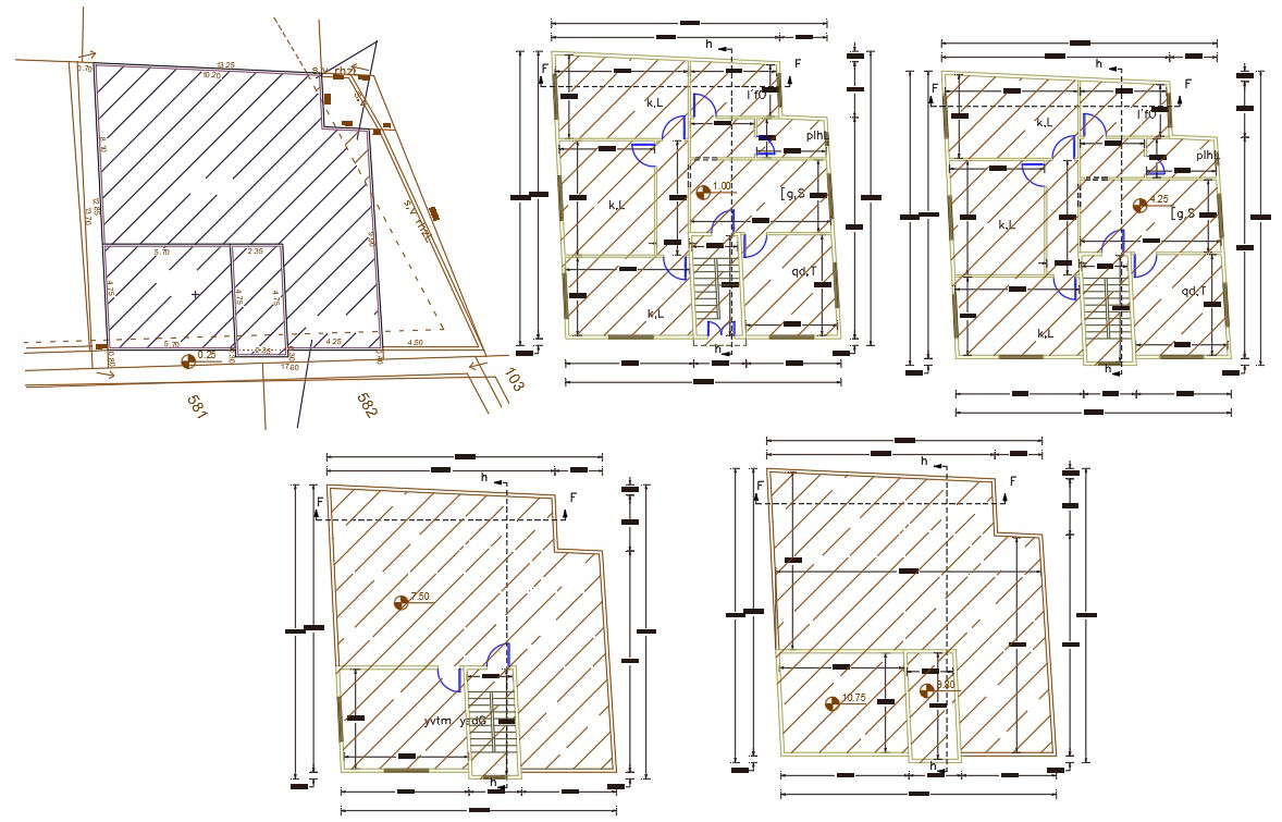 MultiFamily House Floor Plan Design DWG File - Cadbull MultiFamily House Floor Plan Design DWG File - Cadbull