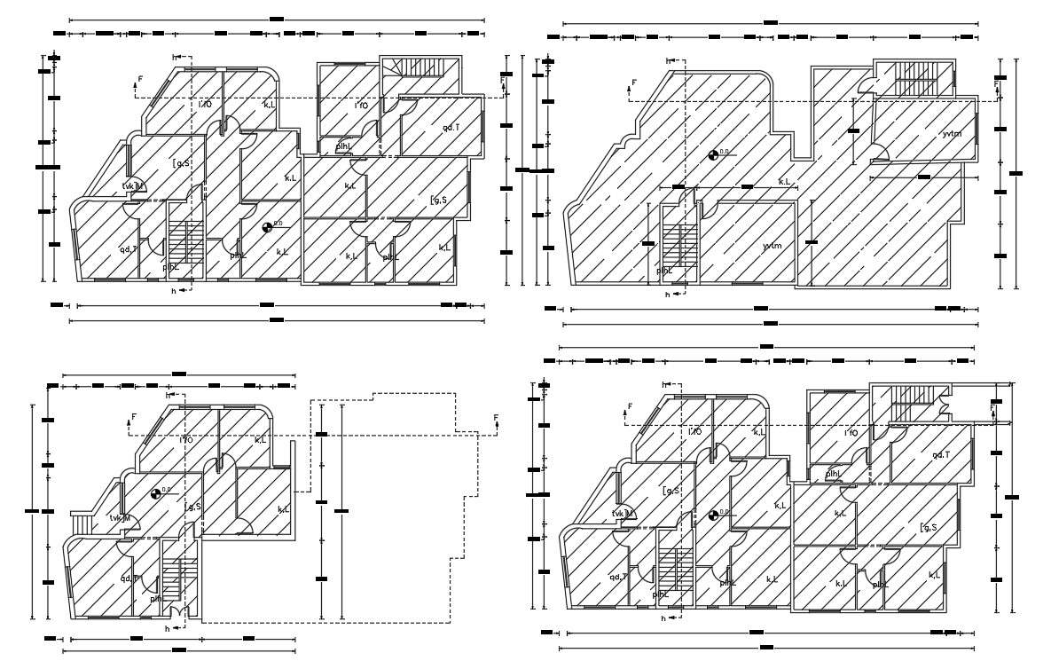 Multifamily Apartment House Plan Design DWG Multifamily Apartment House Plan Design DWG