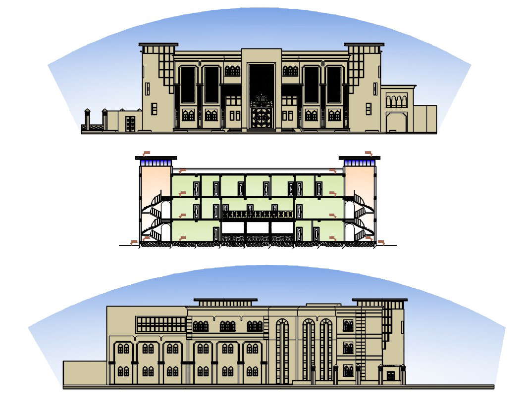 Office Administration Building DWG File - Cadbull Office Administration Building DWG File - Cadbull