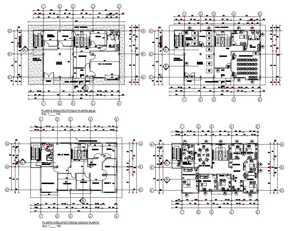 Office Building Working Plan AutoCAD Architecture Drawing - Cadbull Office Building Working Plan AutoCAD Architecture Drawing - Cadbull