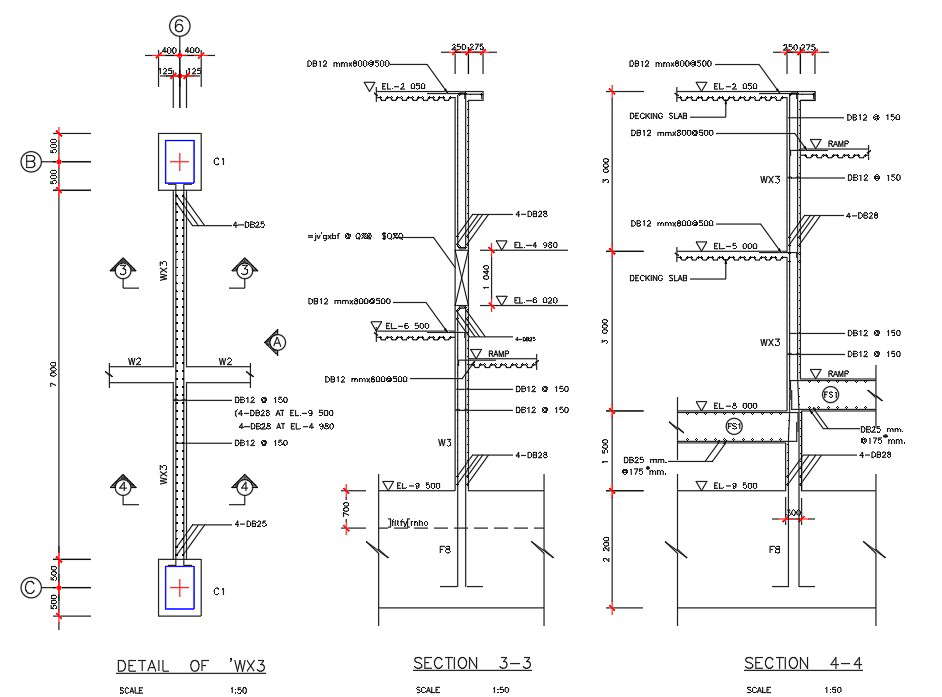 RC Wall column section details are given in this AutoCAD DWG 2D Drawing ... RC Wall column section details are given in this AutoCAD DWG 2D Drawing ...
