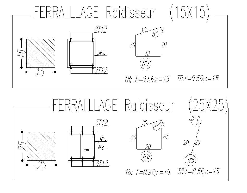 Reinforcement Stiffener Design In Detail Autocad 2d Drawing Cad File Dwg File Cadbull