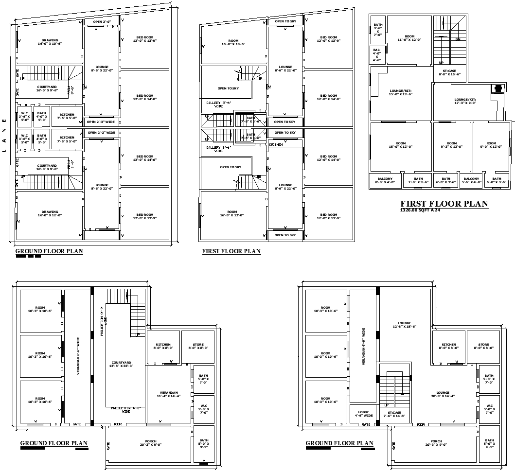 Residential House Plan Architecture AutoCAD DWG Download Residential House Plan Architecture AutoCAD DWG Download